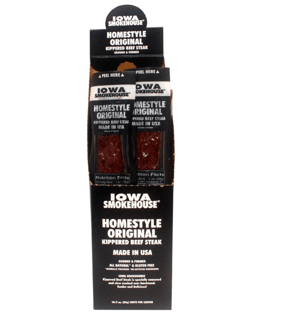 2 oz Kippered Beef Steak Home Style Original - Iowa Smokehouse