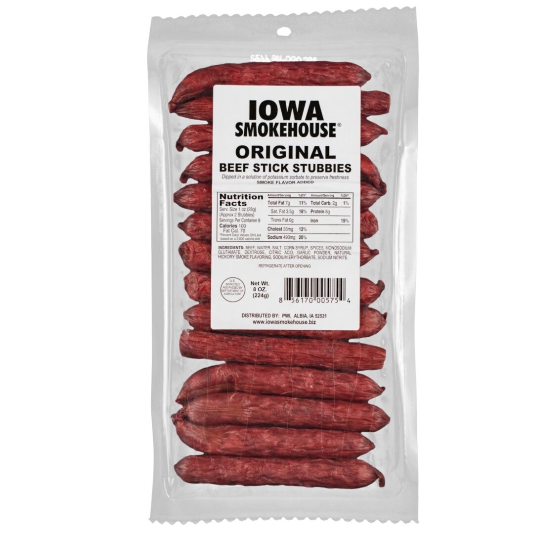 8 oz Beef Stick Stubbies Original - Iowa Smokehouse